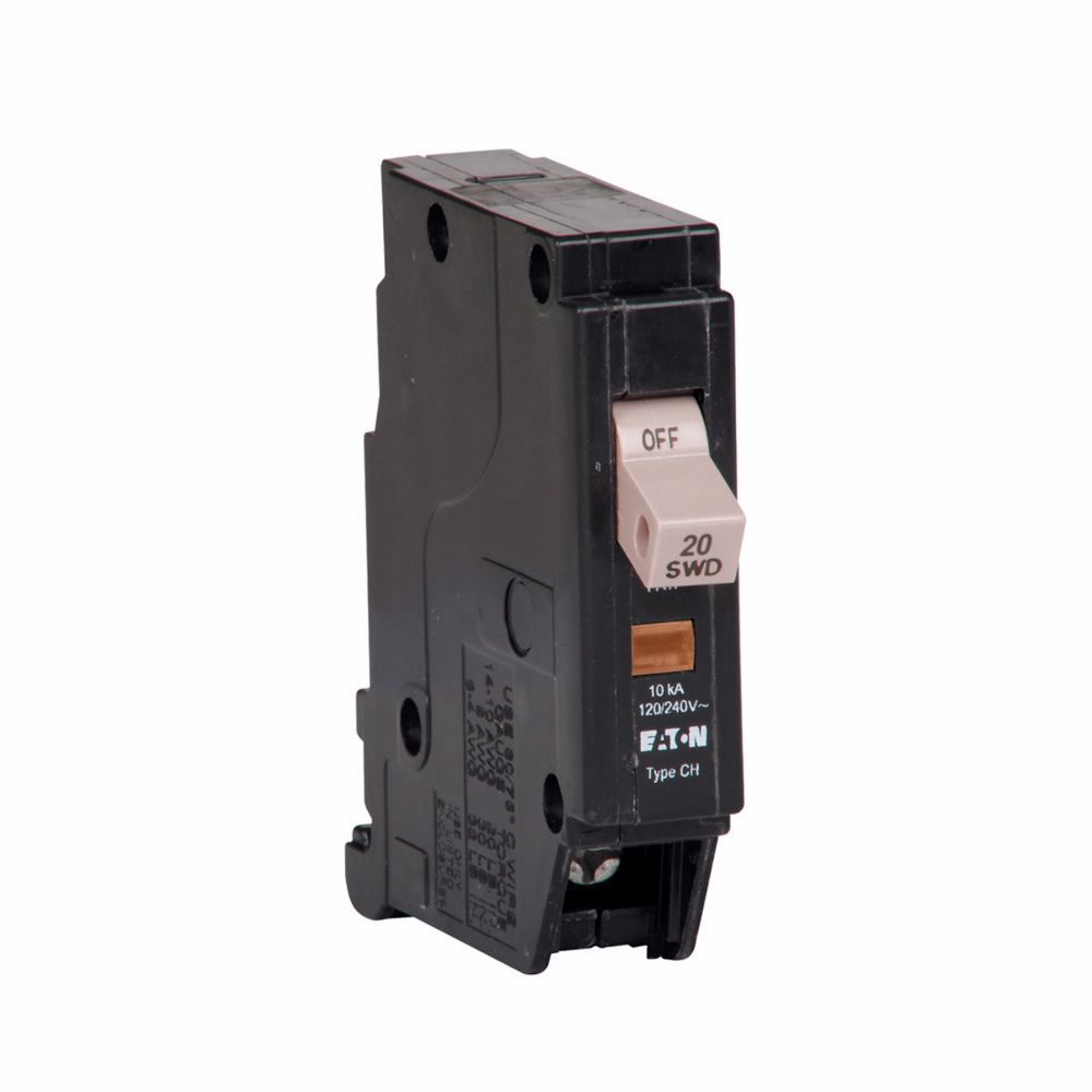 INTERRUPTOR TERMOMAGNETICO CH DE ENCHUFAR 20A 1P 120V UL CHF120 | IESA