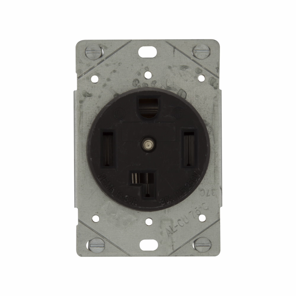 TOMA EMPOTRAR ENTRADA RECTA 3P 4H 30A 125/250V NEMA 14-30R AH1257BK-F ...